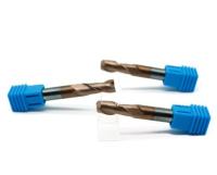 China TiSin Coating Two Flute End Mill / Carbide Cutting Tools Square End Mill for sale