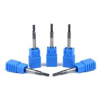 China 4 Flutes 2.5x6.5x50mm Solid Carbide End Mill Cutter HRC50 High Precision OEM for sale