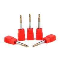 China High Performance HRC55 Ball Nose End Mill CNC Milling Cutter 4 Flutes For Cast Iron for sale