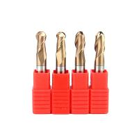 China HRC55 Solid Carbide Ball Nose Milling Cutters 12mm R6x75mm 2 Flutes Milling Cutter for Woodworking for sale