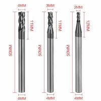 China Metric CNC Milling Cutter Tungsten 4 Flutes Carbide Rotary Bits Tool for sale
