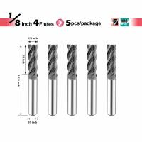 China Straight Shank Handle Micro Grain Carbide End Mill For Alloy Steels / Hardened Steels for sale