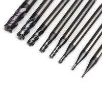 China Tungsten Steel Square Cutting End Mill 4 Flute 1 - 25mm Diameter Abrasion Resistant for sale