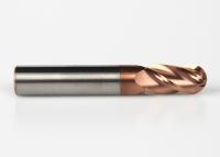 China 4 Flutes Carbide CNC Square Nose End Mill 1/4 Inch Shank Diameter 3 Inch Long for sale