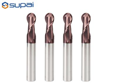 China 2 Flutes Ball Nose End Mill 6mm 8mm Long Cnc Round Spherical Cutting Tools for sale