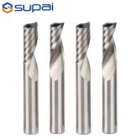 China HRC55 Right Up Cut Tungsten Carbide End Mill For Acrylic Board 1 - 20mm Super Coating for sale