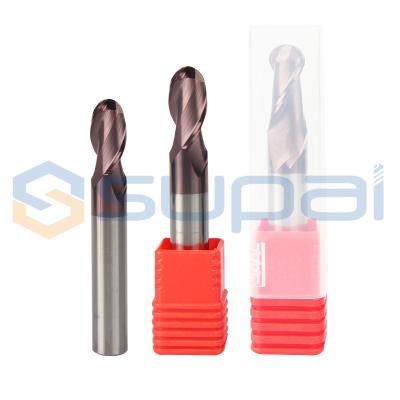 China 6mm 8mm 10mm Ball Nose Milling Cutter H6 Tolerance for sale
