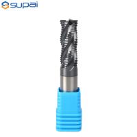 China Wood Cutting Tool Roughing End Mill HRC55 TiAlN Coating High Wear Resistance for sale