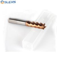 China Square Carbide End Mill CNC Milling Tools For Stainless Steel TiSiN Coating Blue Nano Coating for sale