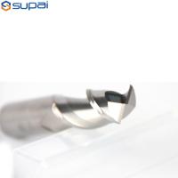 China Flattened Solid Carbide Cutting Tools 2 Flutes End Mill For Aluminium Woodworking Cutters for sale