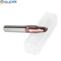 China 2 Flute Carbide Ball Nose End Mill HRC55 With AICrSiN Coating OEM / ODM for sale
