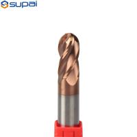 China 0.2 - 20mm Diameter Ball Nose End Mill Cutter For Profile Milling High Hardness for sale