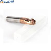China 0.2 - 20mm Diameter Ball Nose End Mill Cutter For Profile Milling High Hardness for sale