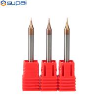 China Metal Working Carbide Micro Grain End Mills Long Working Life TiAlN Coating 0.2mm 0.4mm for sale