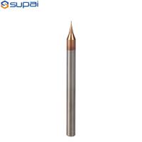 China Metal Working Carbide Micro Grain End Mills Long Working Life TiAlN Coating 0.2mm 0.4mm for sale