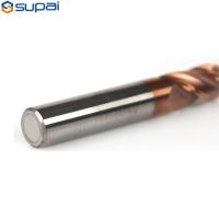 China High Precision  Tungsten Carbide Ball Nose End Mill 4 Flute HRC55 Milling Tools for sale