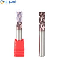 China Tungsten Steel Square End Mill High Precision Aluminum Cutting Tools CNC Working for sale