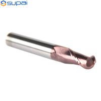 China Round Spherical Ball Nose End Mill Long Tungsten Solid Carbide 2/4 Flute for sale