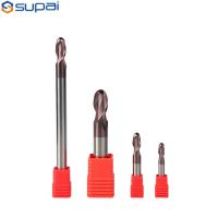 China Round Spherical Ball Nose End Mill Long Tungsten Solid Carbide 2/4 Flute for sale
