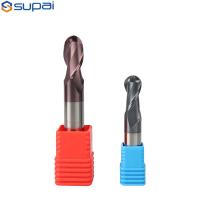 China Round Spherical Ball Nose End Mill Long Tungsten Solid Carbide 2/4 Flute for sale
