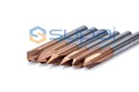 China HRC45 HRC50 HRC60 High Performance 30 Degree Chamfer End Mill for Machining Wood for sale