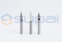 China 3.175mm CNC Router Bit / Degree 25 30 40 PCB Engraving Bits End Mill Carbide 0.1-0.3mm for sale