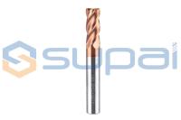 China Tungsten steel Round Nose Cutter CNC Tool Alloy Coating Cutter 4 Blade End Mill Copper Cast Iron Processing Router Bit for sale