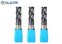 China Solid Carbide Roughing End Mill  3/4Flute Lathe Cutting Tools Black Coating for sale