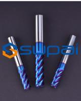China 65hrc 4Flutes CNC Bits Nano Coating Solid Carbide End Mill grinder cutter for Milling Cutte for sale