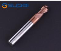 China High Performance Machining HRC55 2 Flute Carbide Ball Nose EndMill with AICrSiN Coating for CNC Milling for sale