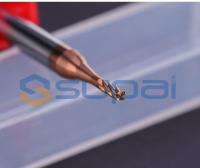 China 2 4 Flutes Micro Solid Tungsten Carbide Long Neck Flat Ball Nose End Mill For Milling Tiny Deep Hole for sale