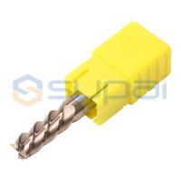 China 4 Flute Solid  Carbide End Mill Milling Cutter For Stainless Steel Cemented , Titanium Alloys for sale