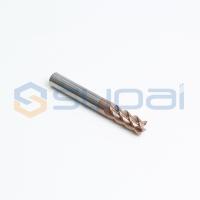 China 4 Flute Solid  Carbide End Mill Milling Cutter For Stainless Steel Cemented , Titanium Alloys for sale