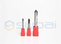China Carbide Chamfer End Mill V Groove Router Bit 60 Degree , 4 Flutes , 1/4 Inch Shank for sale
