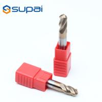 China Tungsten Carbide 4 Flutes Ball Nose Carbide End Mill Sharp Edge For Alloy Steel for sale