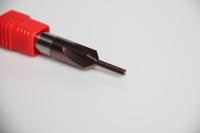 China Customized Carbide Tapered End Mills / Durable Straight Flute End Mill for sale