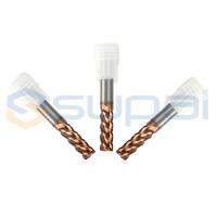 China High Hardness Square End Mill For Carbon Steel / Alloy Steel / Cast Iron for sale