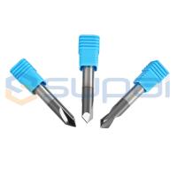 China Custom Made Chamfer End Mill For Metal Steel / Flat Countersink Drill Bit for sale