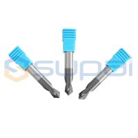 China Durable 2 Flute Carbide End Mill 50mm Altin / TiAln / Tisin Coating for sale