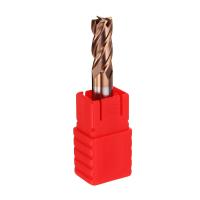 China 4 Flute Flattened Solid Carbide HRC55 Square End Mill for sale