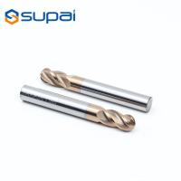 China 4 Flutes Ball Nose End Mills 100% Tungsten Carbide Tool Grinder For CNC Milling Factory for sale