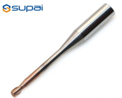 China HRC60 Precision Miniature CNC Cutters Deep Groove Tungsten Carbide End Mill Long Neck Fraise For Metal for sale