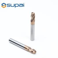 China Solid Tungsten Carbide Cnc Round Spherical Ball Nose End Mill for sale