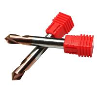 China Tungsten Steel 2 Flute Drillbits  Cutting Tools With Coating For CNC Processing for sale