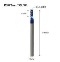 China 4 Flutes Solid Tungsten Carbide End Mill HRC50 For Stainless Steel for sale