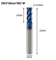 China 4 Flutes Solid Tungsten Carbide End Mill HRC50 For Stainless Steel for sale