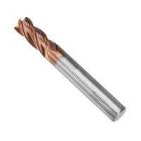 China 55 Hrc Solid Carbide End Mill / 4mm 4 Flute End Mill CNC Tools for sale