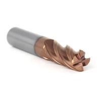 China Carbide 55HRC 4 Flutes Corner Radius End Mill AlTiSiN Coating for sale
