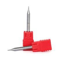 China HRC55 Solid Aluminum End Mill Ball Nose Type With 2 Flute for sale