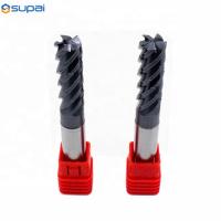 China 58HRC Helix Cutters Carbide End Mill Uneven Lead Unequally Pitched for sale